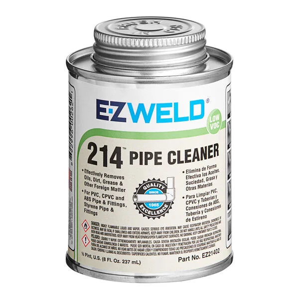 PVC Pipe Cleaner, 1/2 Pint/Cl.