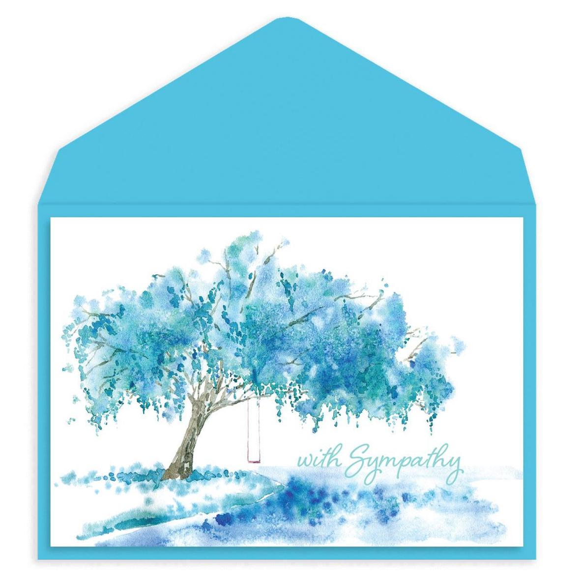 Watercolor Willow Card