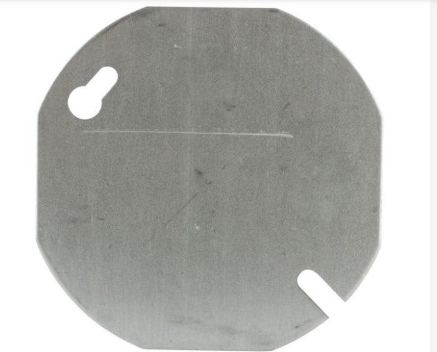 4" Round Metal Blank Cover