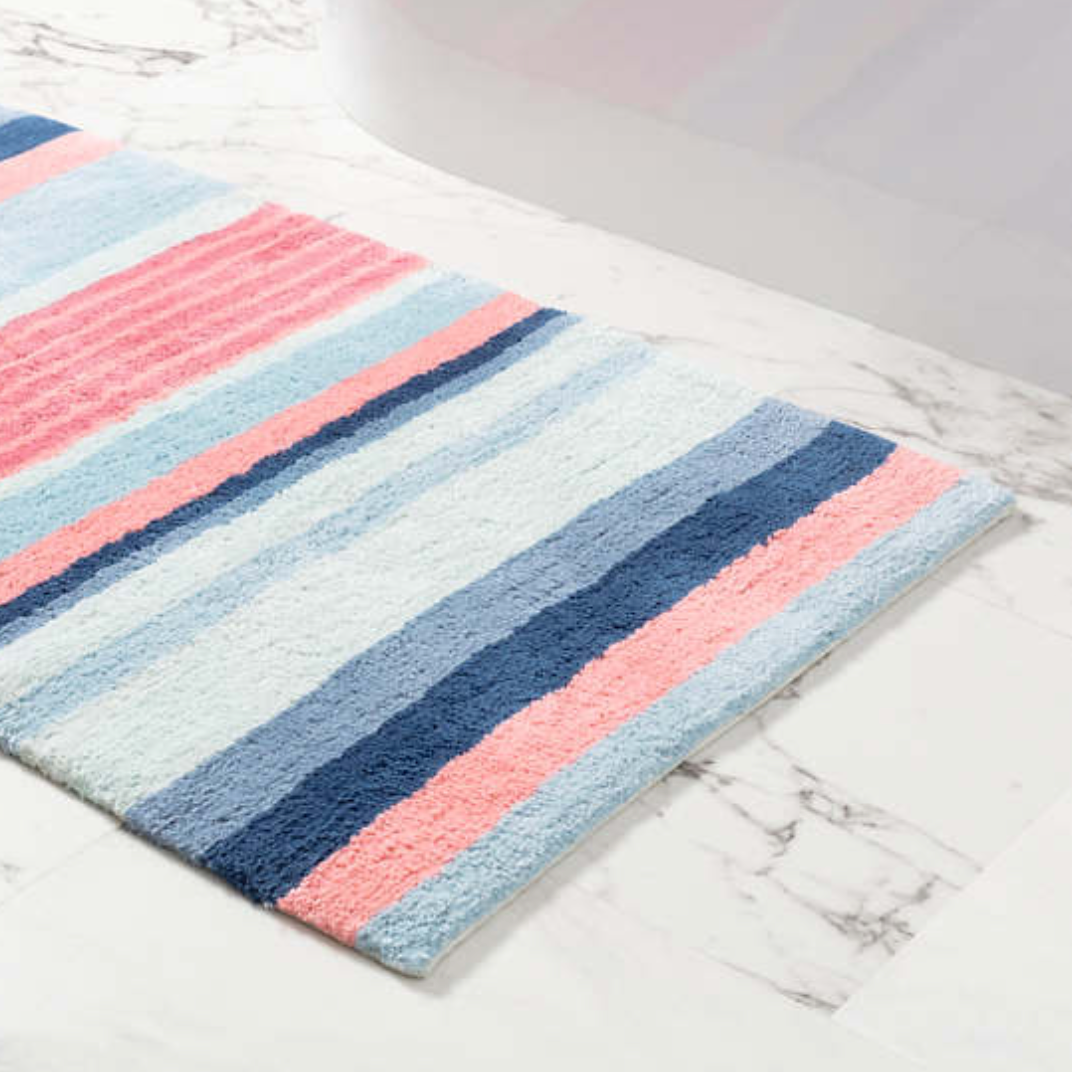Aruba Stripe Bath Mats